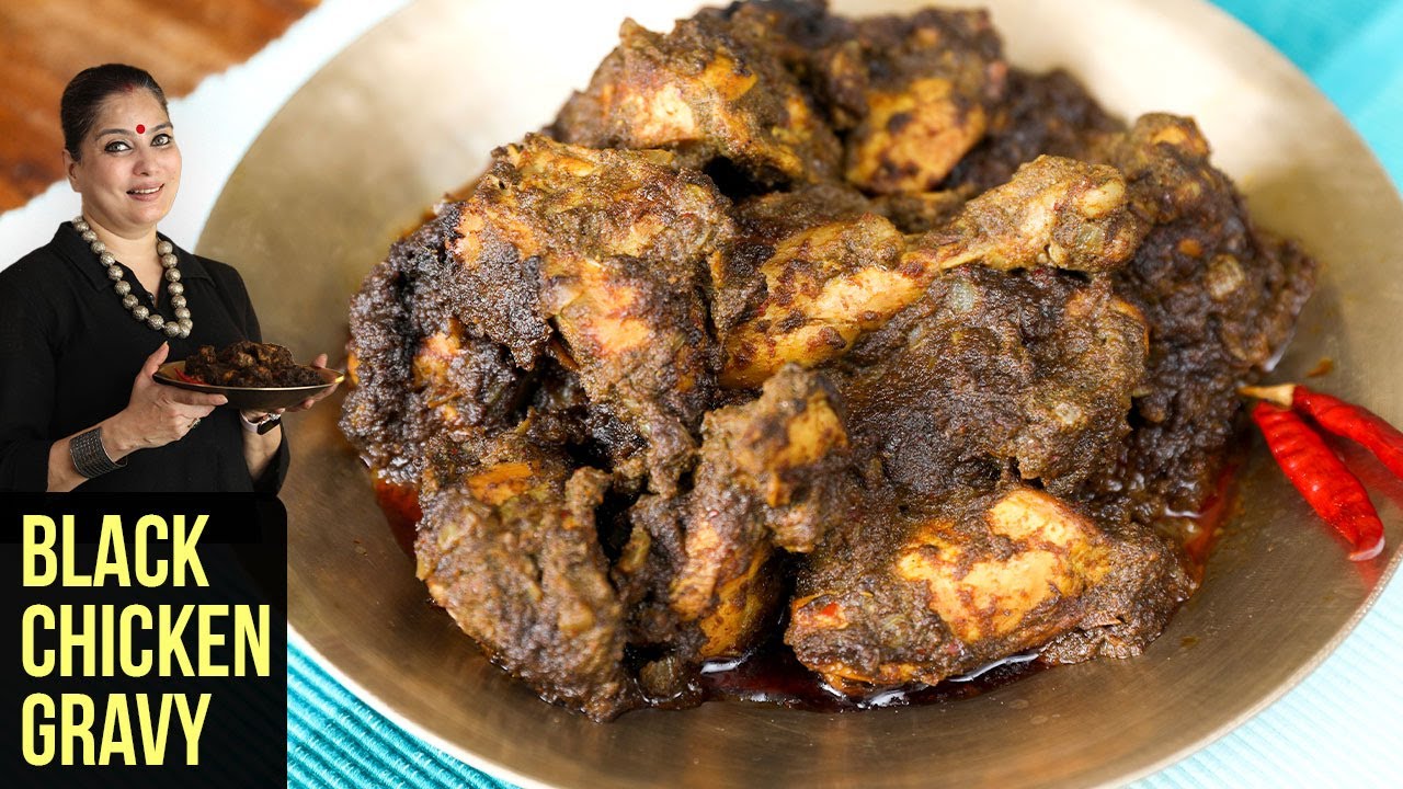 Black Chicken Gravy | How To Make Rustic Black Chicken Gravy | Chicken ...