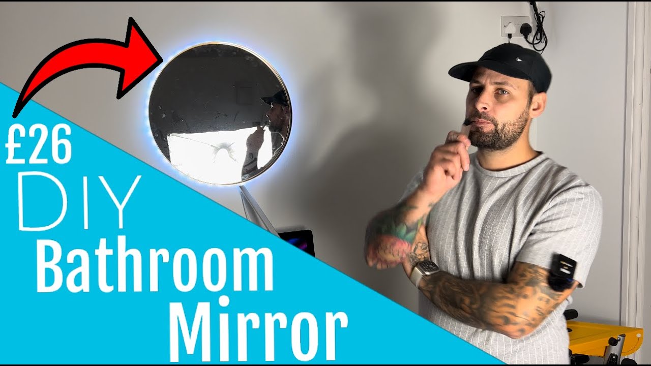 DIY MAKE YOU OWN LED Light Bathroom Mirror - YouTube
