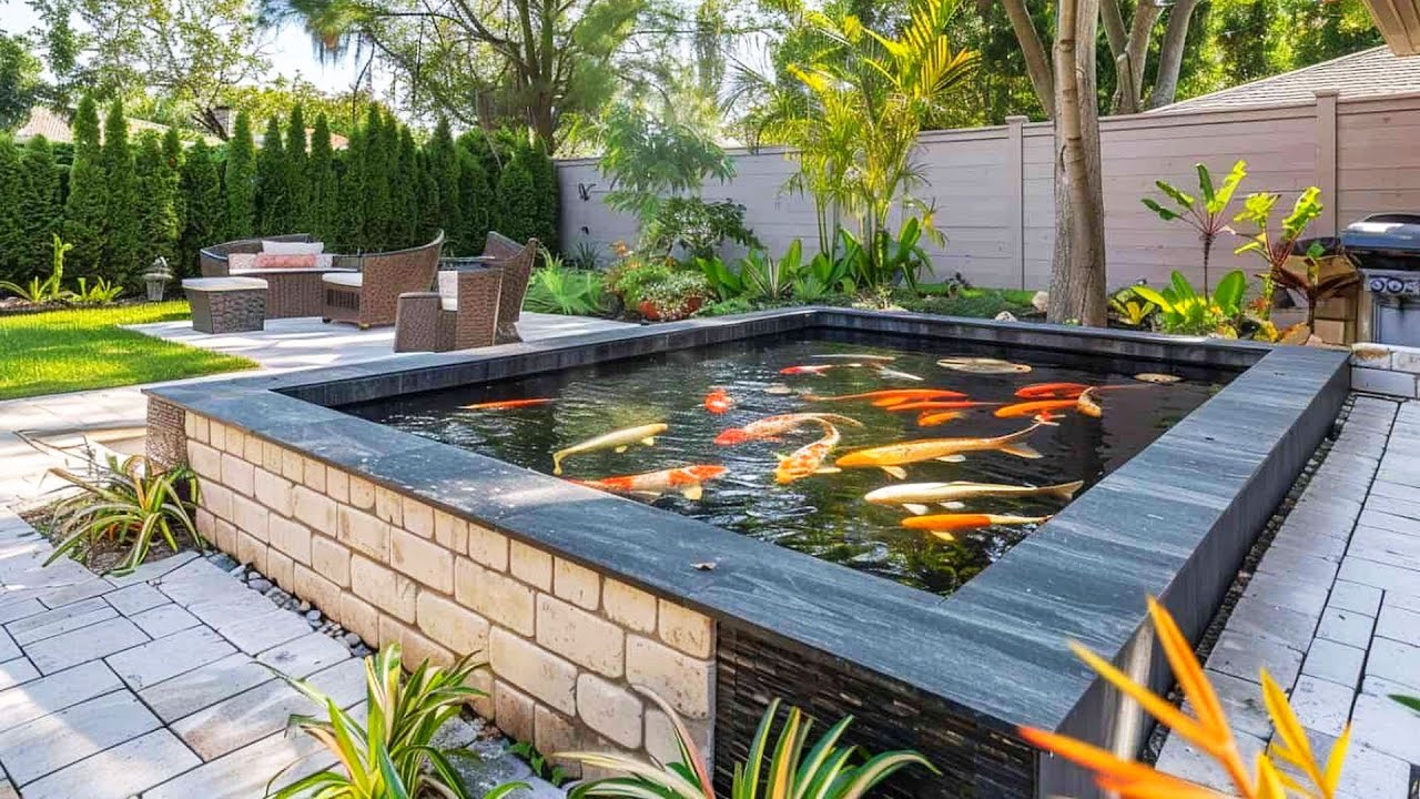 RAISED KOI PONDS DESIGN IDEAS | 20 BEAUTIFUL OUTDOOR BACKYARD PONDS FOR ...