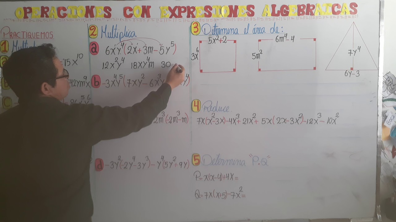 ÁLGEBRA. CLASE 12. 6TO. OPERACIONES CON EXPRESIONES ALGEBRAICAS. - YouTube