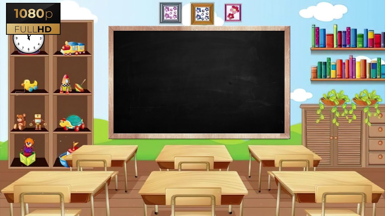 3d classroom background classroom background video without students ...