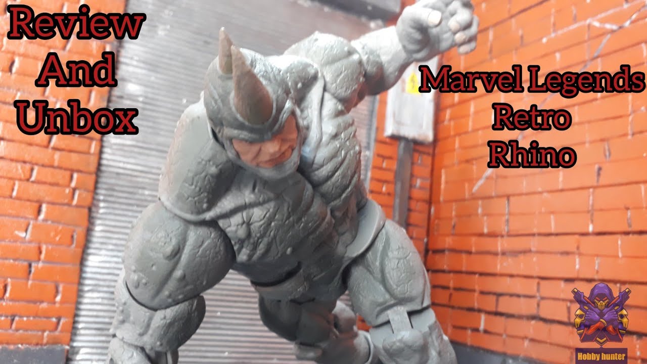Marvel Legends Retro card Rhino Unbox And Review - YouTube