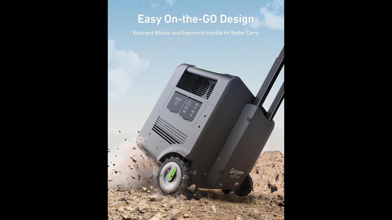 GROWATT Portable Power Station: HELIOS 3600 Solar Generator 3686Wh ...
