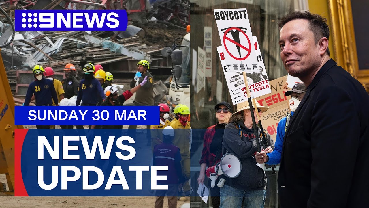 Search continues two days on from Myanmar earthquake; Anti-Elon Musk ...