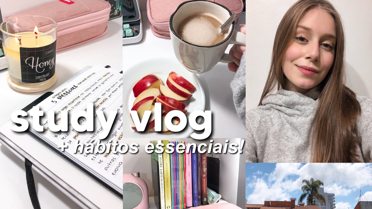 STUDY VLOG | estudos, planejamento + dicas de hábitos que você precisa ter na sua rotina! - YouTube