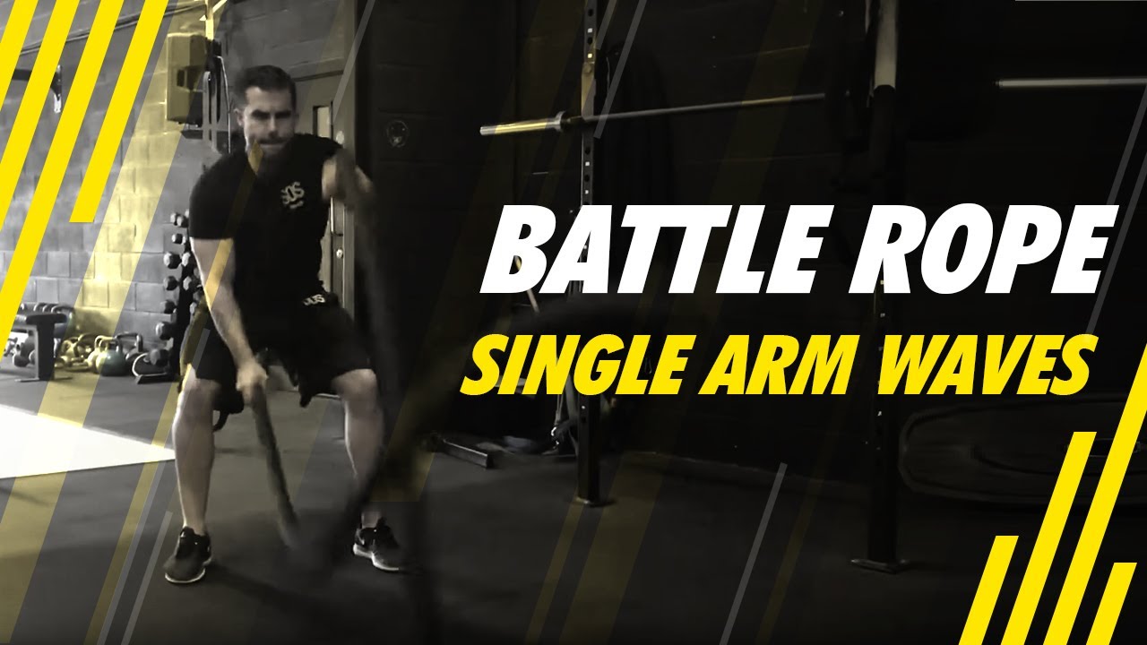 Battle Rope - Single Arm Waves - Exercise Demonstration - YouTube