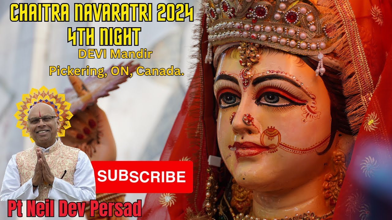 Navaratri Yagya - Night 4 - Devi Mandir Pickering - YouTube