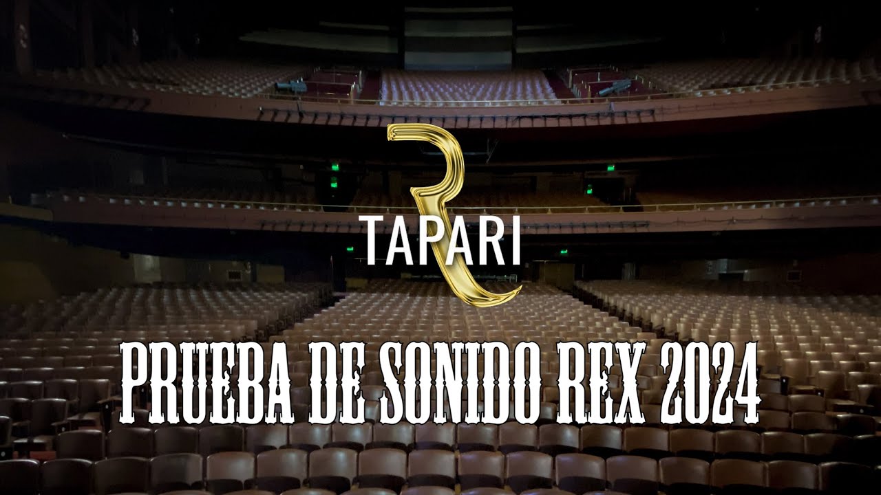 PRUEBA DE SONIDO TEATRO GRAN REX 2024 - RODRIGO TAPARI - YouTube