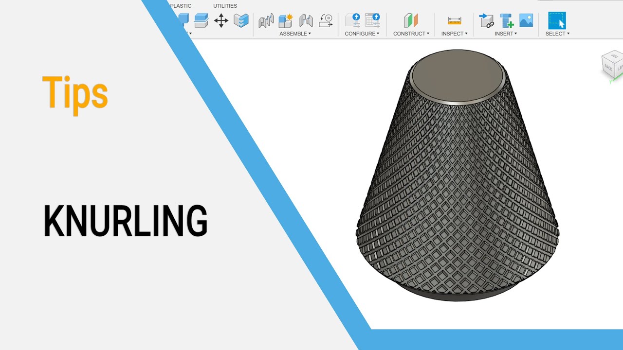 Knurling on a Conical Surface in Fusion360 in 5 Minutes! - YouTube
