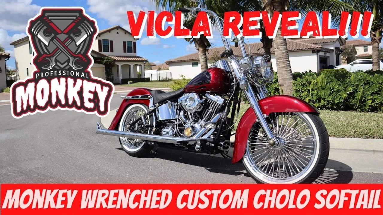 Harley Davidson Cholo Bike Reveal - Custom Heritage Softail Vicla - YouTube