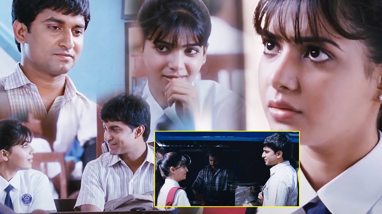 Samantha And Nani School Love Scene || Yeto Vellipoyindhi Manasu Movie ...
