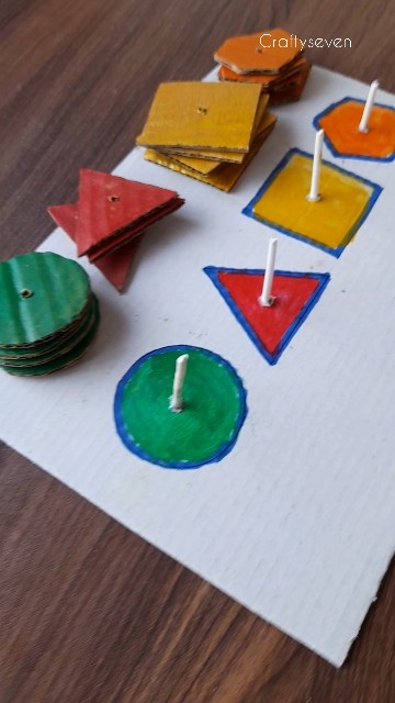 How to create matching shapes game fun | #diy #kidsfun #fungamesforkids ...