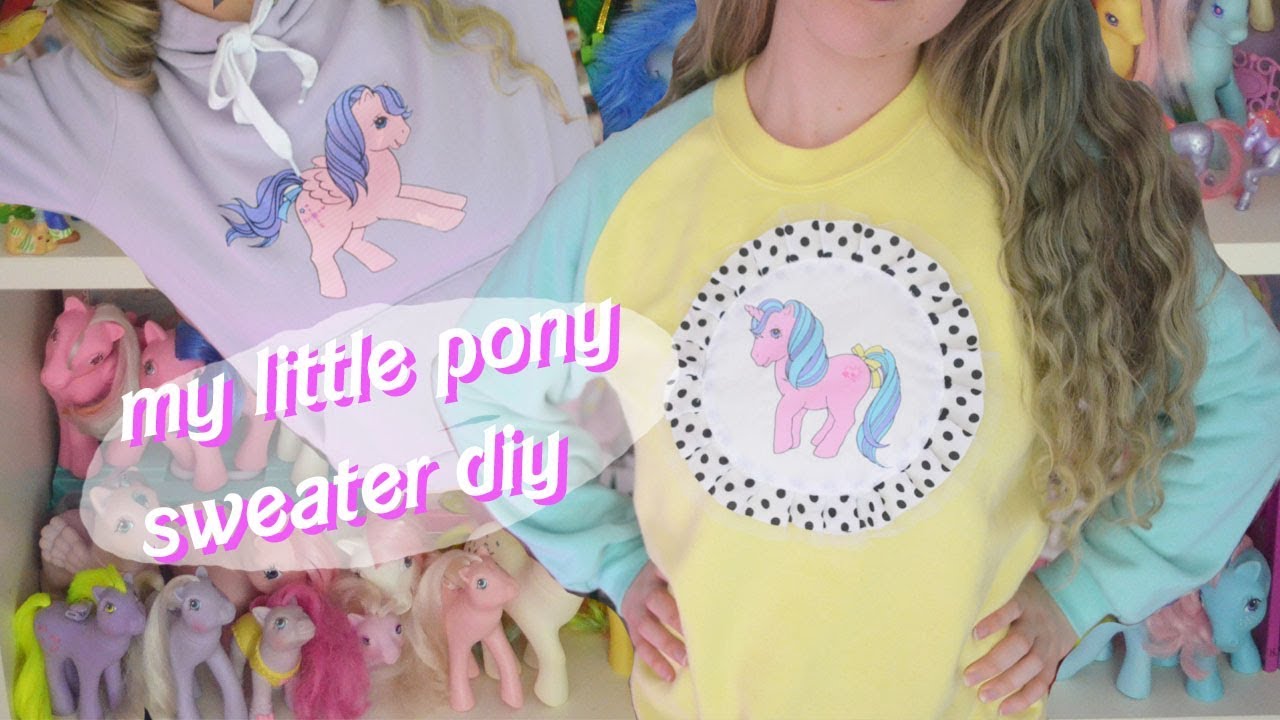 diy my little pony sweater - YouTube