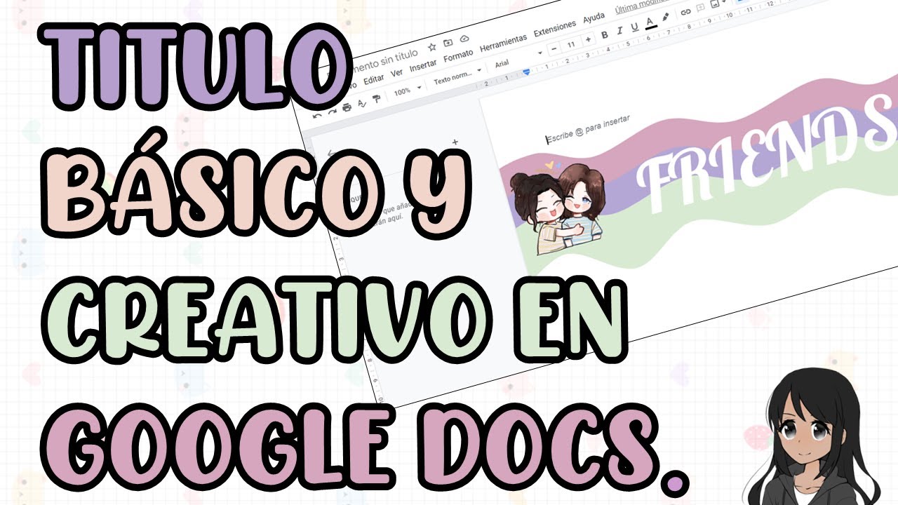TITULO BASICO, BONITO Y CREATIVO EN GOOGLE DOCS - YouTube