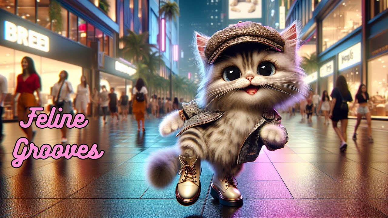 Feline Grooves: Cat's Spontaneous Pop Dance Performance ;고양이 홈 ...