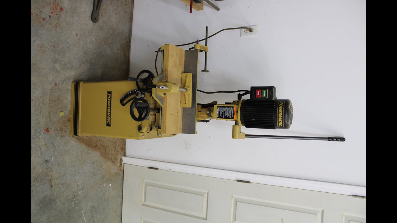 Powermatic Chisel Mortiser Online at Tays Realty & Auction, LLC - YouTube