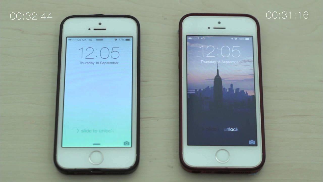 iOS7 vs iOS8 - YouTube