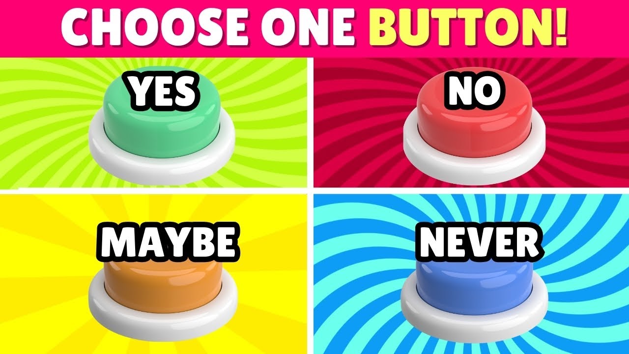 Choose One Button! YES or NO or MAYBE or NEVER 🟢🔴🟡🔵 Quiz CAT Kingdom ...