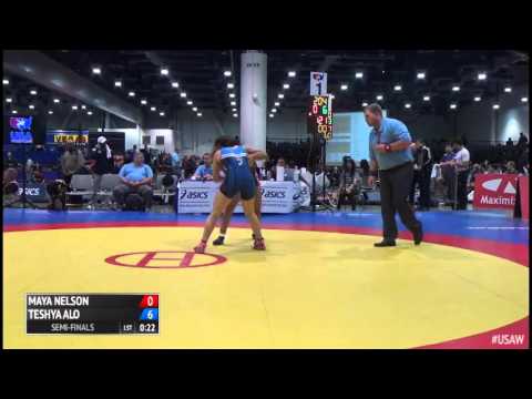 58 Semi-Finals - Maya Nelson (Sunkist Kids WC) vs. Teshya Alo (Titan ...