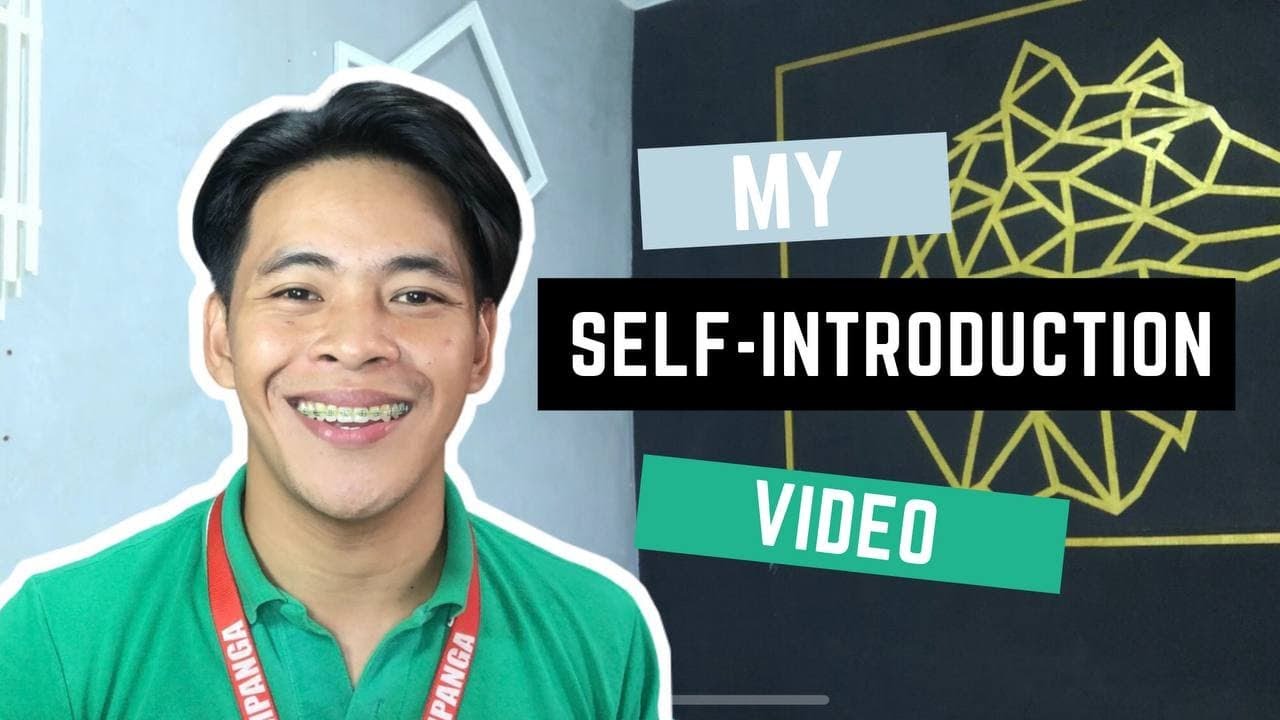 My Self-Introduction - English Lessons pero nagta-Tagalog - YouTube