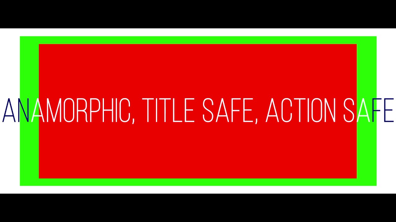ANAMORPHIC, ACTION SAFE, TITLE SAFE TEST - YouTube