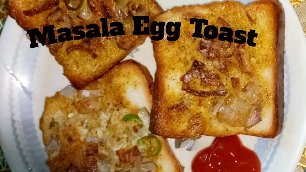 Masala Egg Toast | Masala Bread Toast Recipe in Bengali | Bread Snacks ...