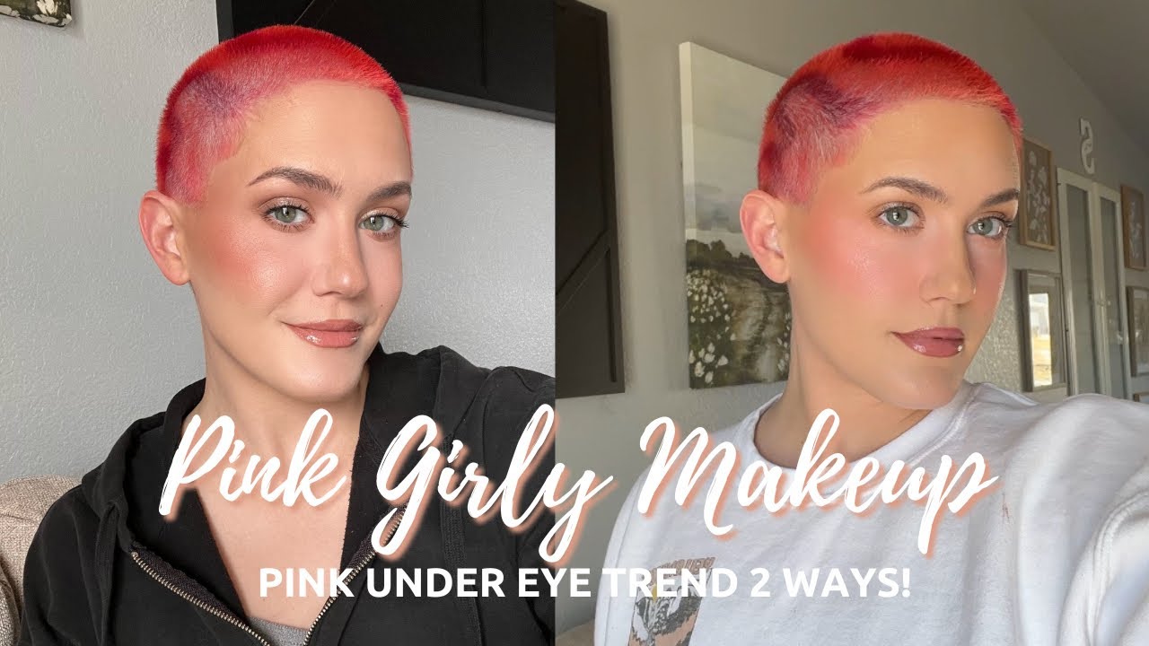 PINK GIRLY MAKEUP LOOK! 2 WAYS TO DO THE PINK UNDER EYE MAKEUP TREND ...