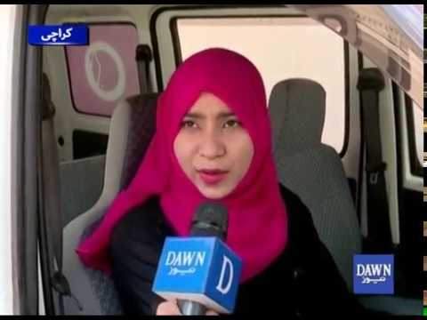 Meet Female Driver of 'Pink Taxi' Service in Karachi - YouTube