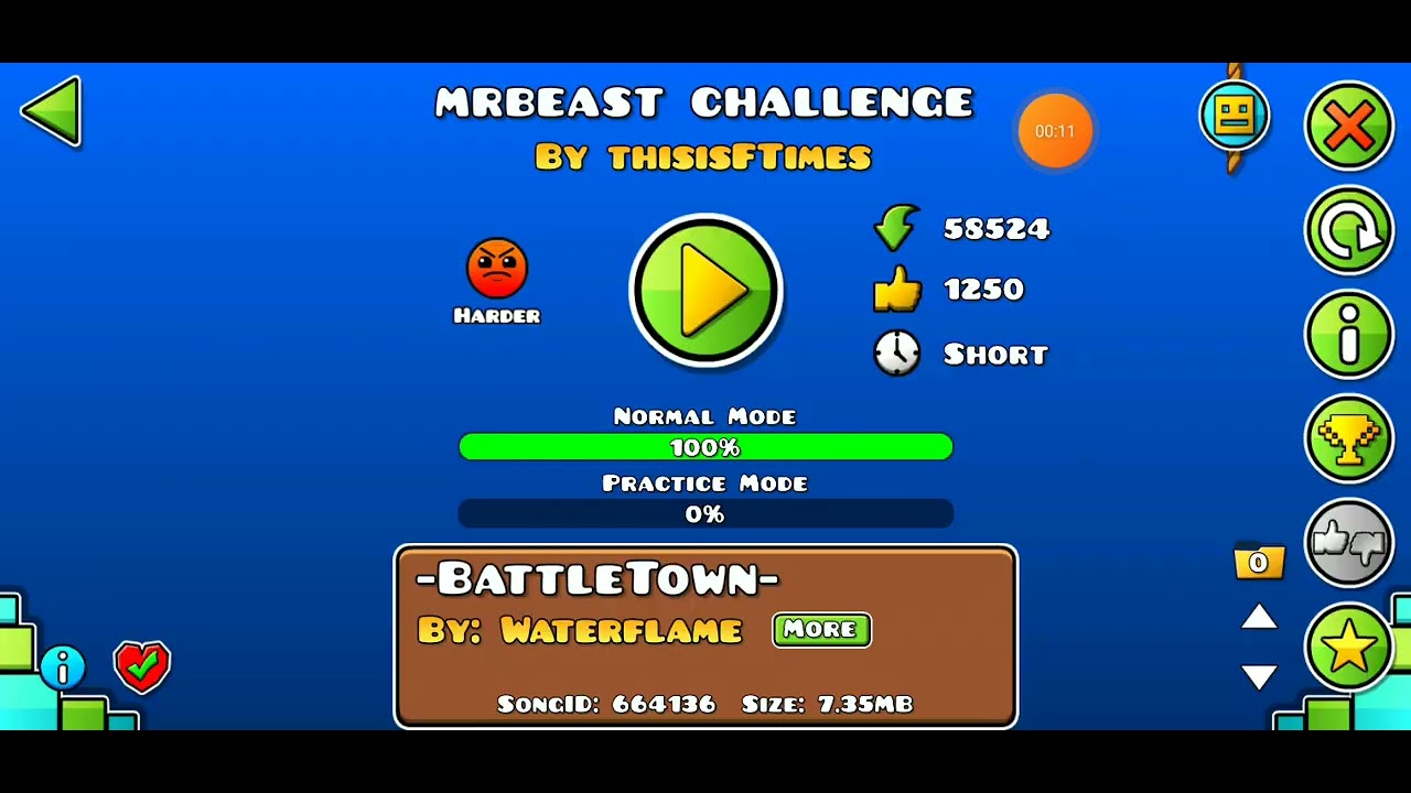 geometry Dash mr beast part 2 - YouTube