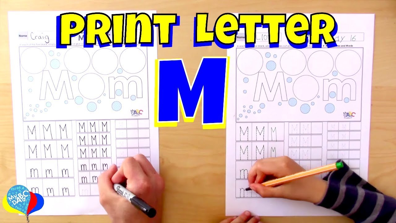 How To Print Letter Mm For Kids YouTube How To Print Letter Mm For Kids YouTube