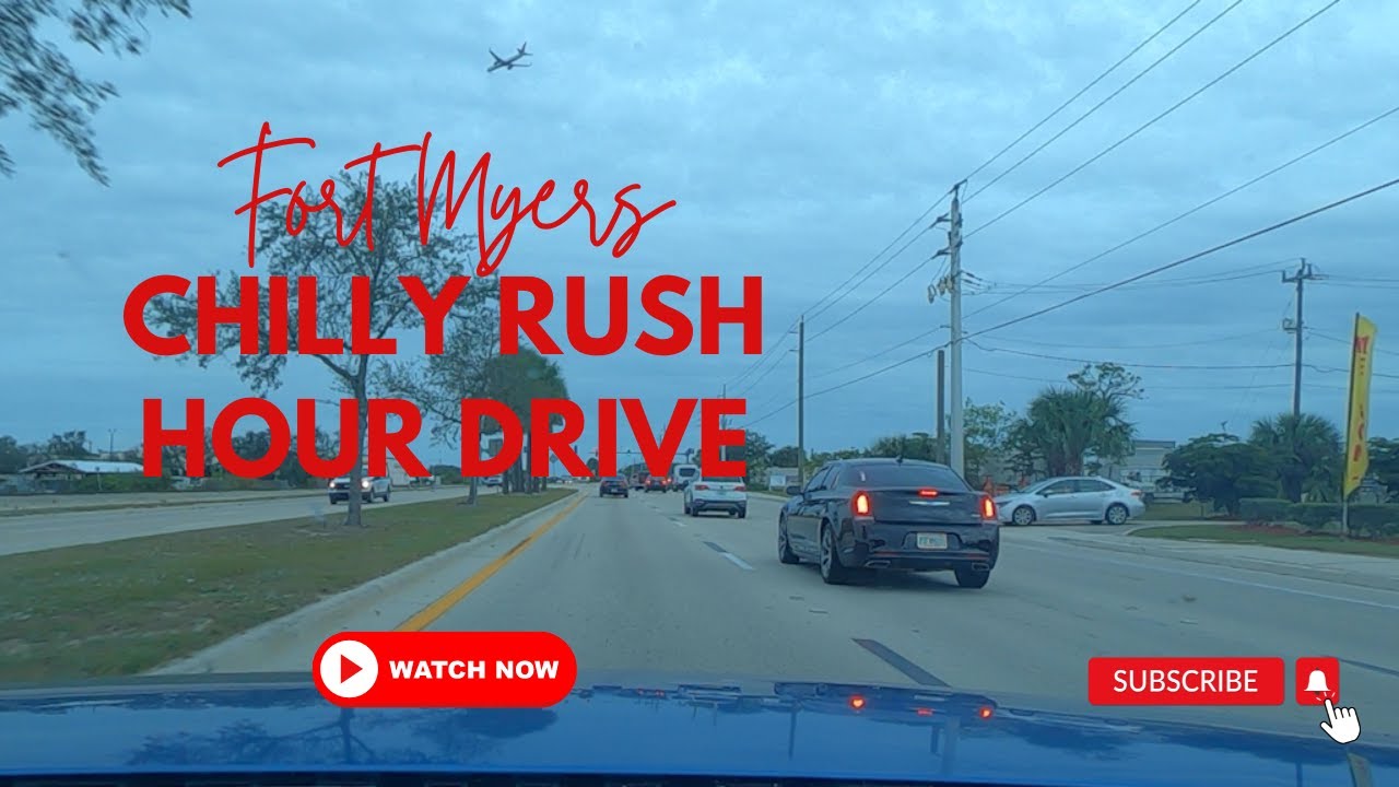 Let's Take A Drive 98 | Chilly Winter Evening Drive | Fort Myers ...