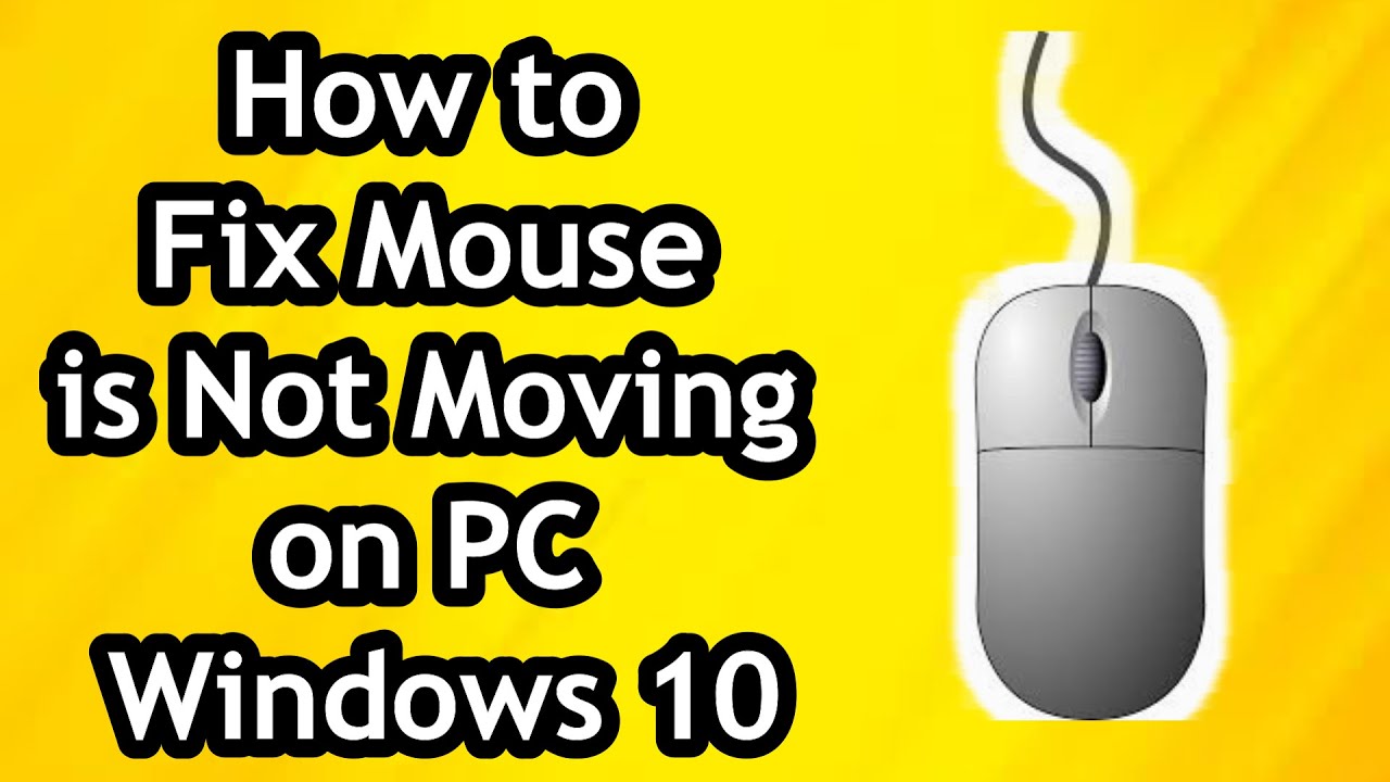 How to Fix Mouse in Not Moving on PC Windows 10 - YouTube