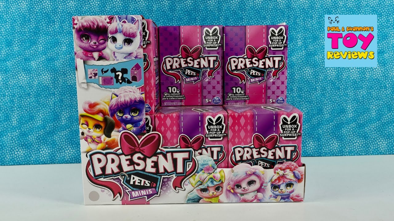 Present Pets Minis Blind Box Surprise Plush Unboxing - YouTube