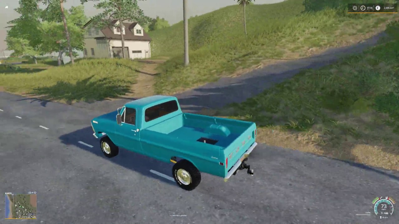 FS19 1972 Ford F100 Bumpside - YouTube