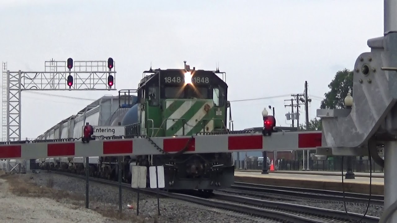 Leslie RS3K! BN (BNSF) 1848 w/ Awesome RS3K Does Some Flat Switching on ...