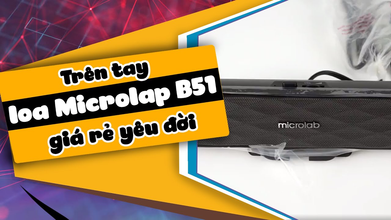 Trên tay và đánh giá loa Microlap B51, thiết kế soundbar, giá rẻ - YouTube