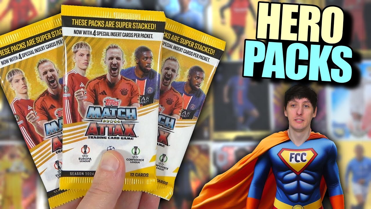 OPENING 5 MATCH ATTAX 2024/25 HERO PACKS!! How You Can Find Hero Packs | Best Cards In One Pack ...