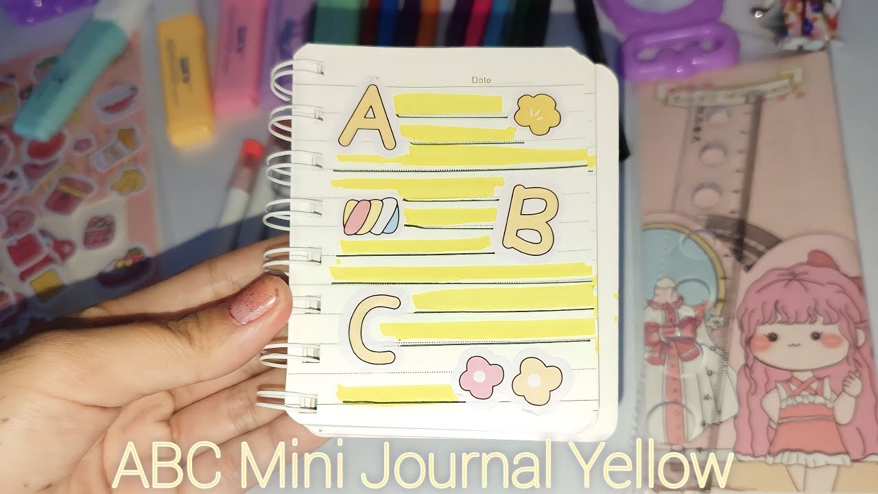 New Isnpiration ABC Mini Journal Yellow | Ide Hiasan Journal Mini ...