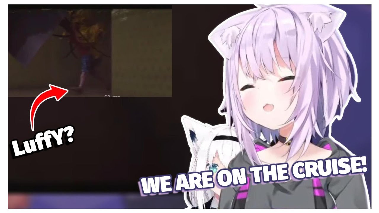 Okayu and Fubuki Start Singing One Piece OP and Turns Scary Game Into ...