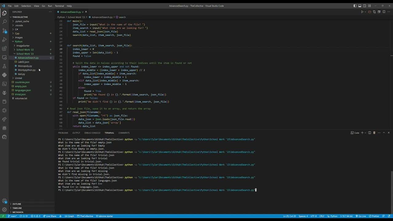 Advanced search program - YouTube