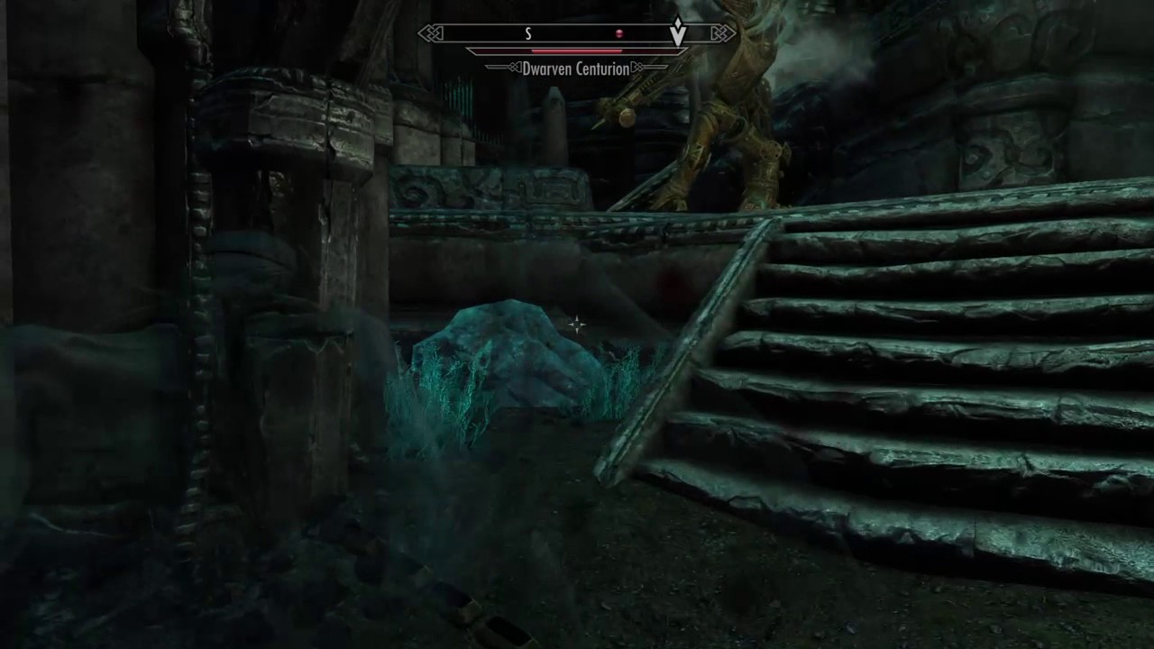Skyrim Dwarven centurion fight - YouTube