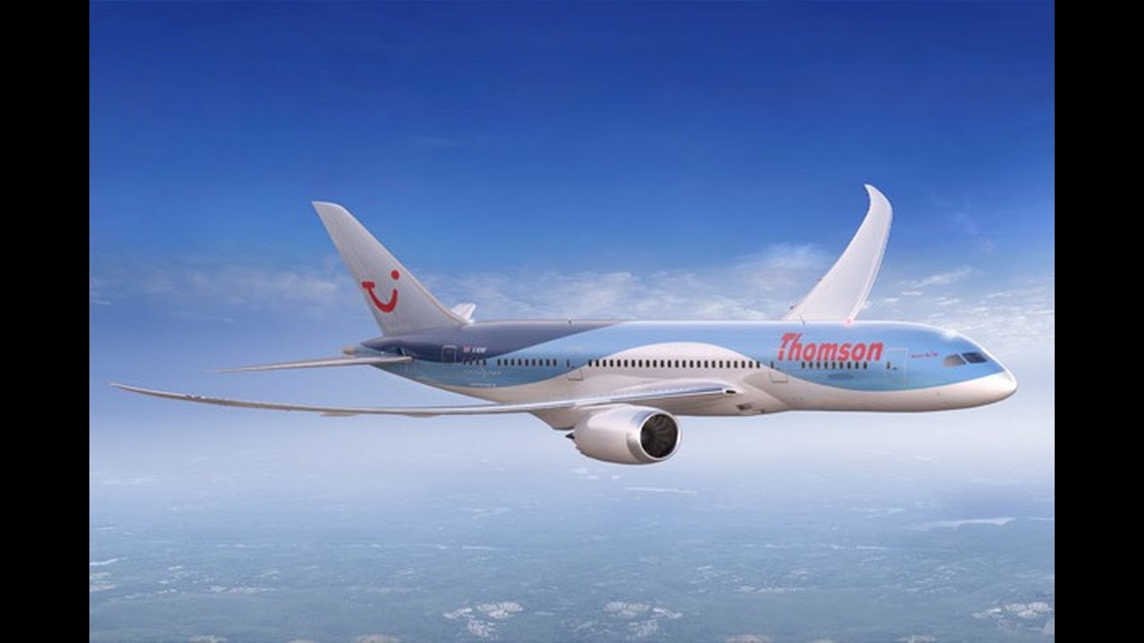 Thomson Dreamliner Boeing 787 (Mood Lighting, Tinted Windows, Take Off ...