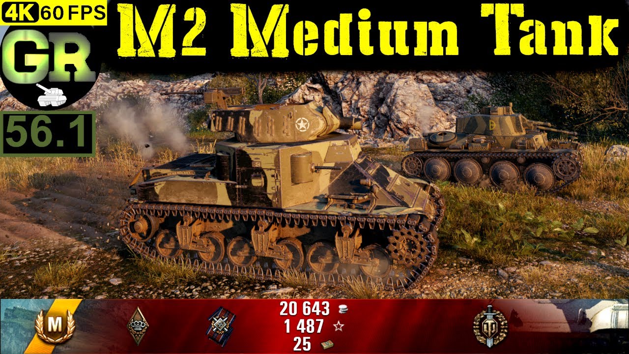56_World of Tanks M2 Medium Tank WoT Replay - 9 Kills 0.8K DMG(Patch 1. ...