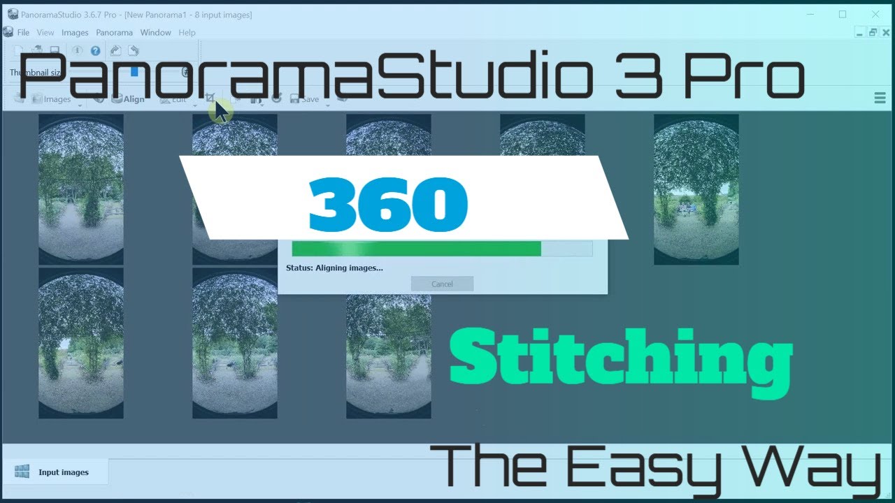 360 Stitching with Panorama Studio Pro 3 the easy way. - YouTube