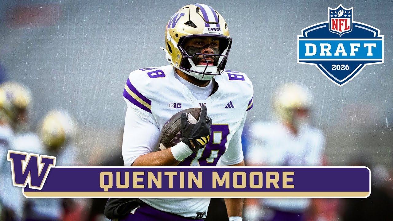 2026 NFL DRAFT HIGHLIGHTS: TE Quentin Moore | Washington Football - YouTube