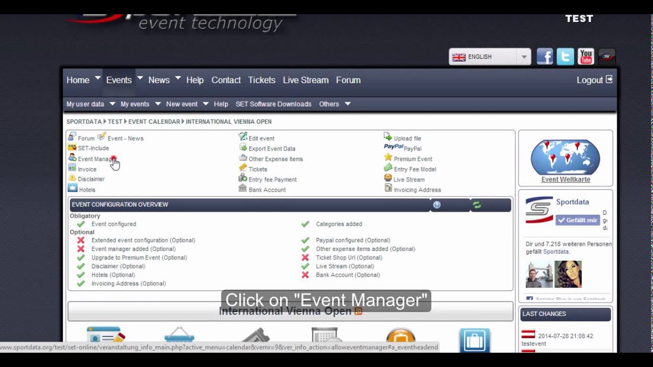 SET Online Add Delete Event Manager YouTube SET Online Add Delete Event Manager YouTube