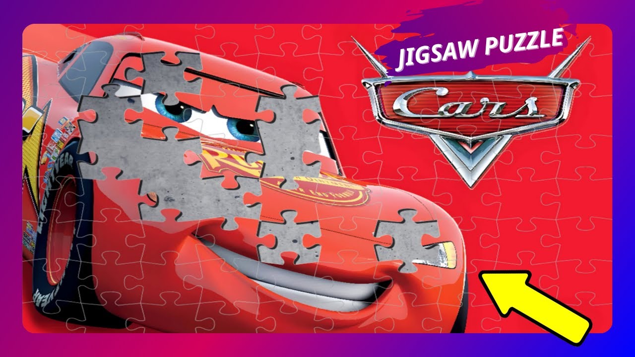 CARS (2006) - LIGHTNING MCQUEEN - Jigsaw Puzzle 40/80 Pieces - #1 - YouTube