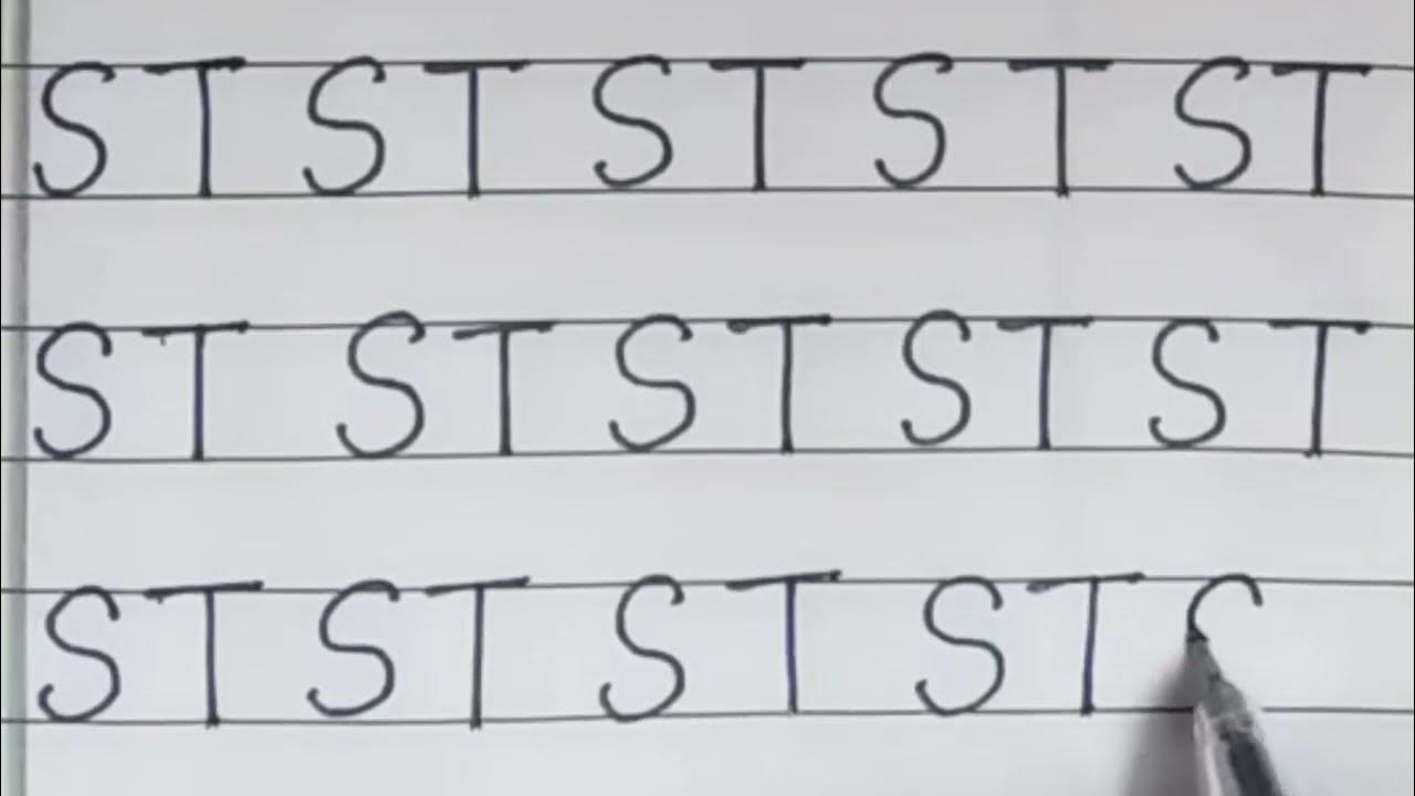Basic writing practice - alphabet S&T @lathasundari2844 - YouTube