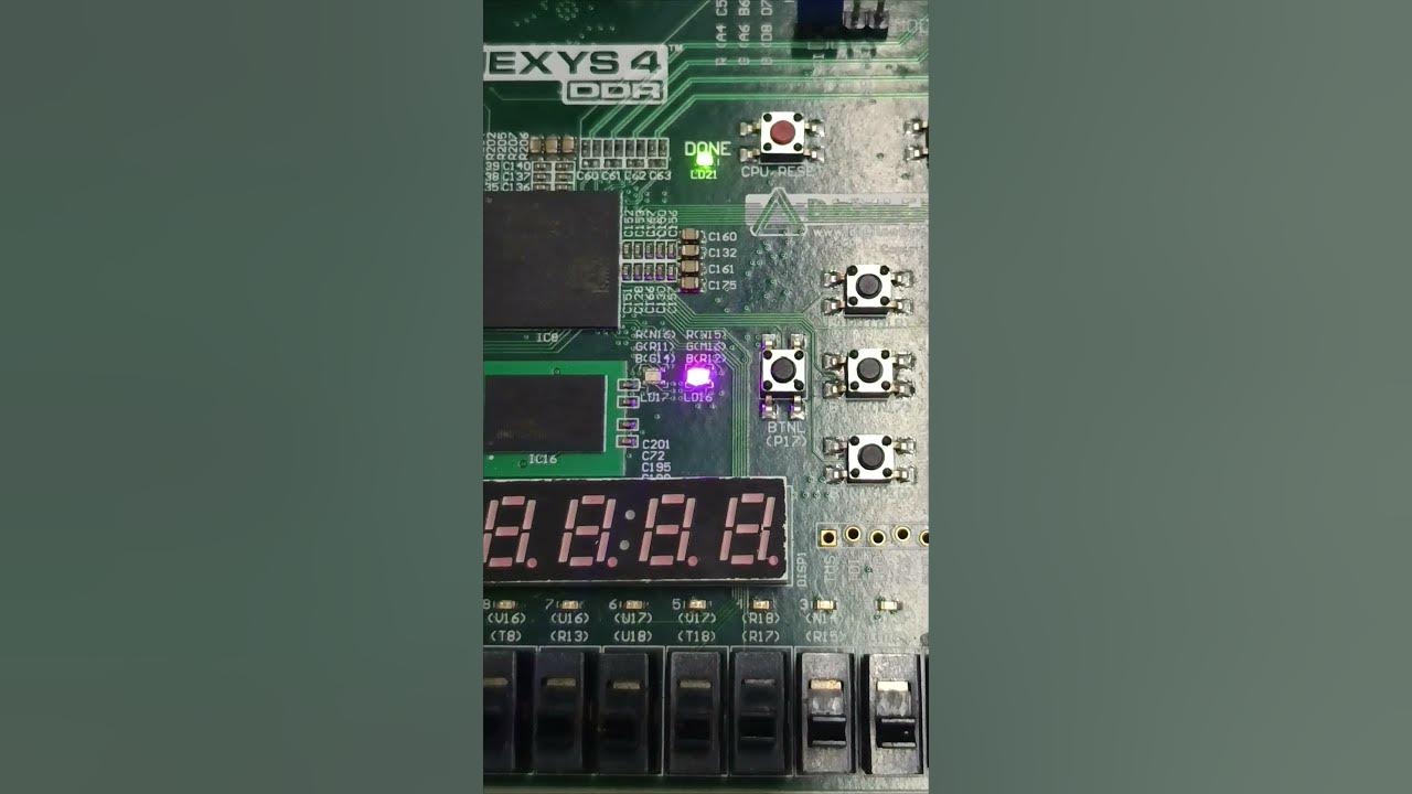 Lab08-1. Light Show #fpga - YouTube