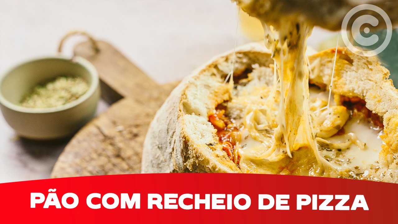 Pão com Recheio de Pizza: Entrada Irresistível - YouTube